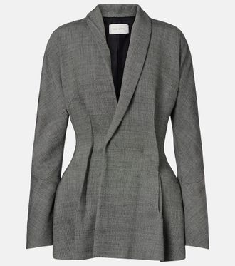 Magda Butrym Blazer en laine m&eacute;lang&eacute;e