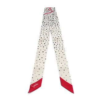 Valentino Seiden-Twilly mit Polka-Dots - - Accessories - Damen - Beige - ONE SIZE