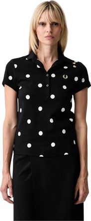 Fred Perry Femme, Tops, Noir, Taille: 42 FR Polo Chemises
