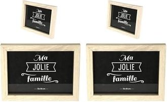 The Home Deco Factory THE CMHD4691 Set 8 Marcos Fotos, Noir/Blanc/Marron, 22,2 x 2 x 27,3 cm (Packung mit 2)