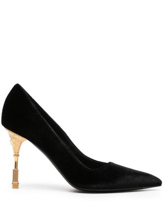 Balmain escarpins Maureen 100 mm en velours - Noir