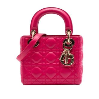 Dior Pre-owned Mini Lady Dior - Femme - Pre-owned - Rose - Taille: ONE Size