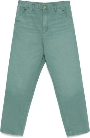 Carhartt Work in Progress Homme, Jeans, Vert, Taille: W34 L32 Pantalon Coupe Droite
