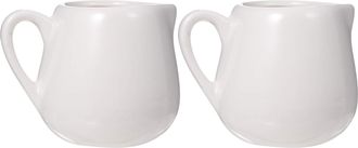 Cabilock 2 St&uuml;cke Porzellan Sauciere 70ml So&szlig;enkanne Keramik Sch&auml;lchen Mini Dipschalen Saucenschalen Kleine Servierschalen Dip Schalen Saucen Sch&uuml;ssel Milch Sa