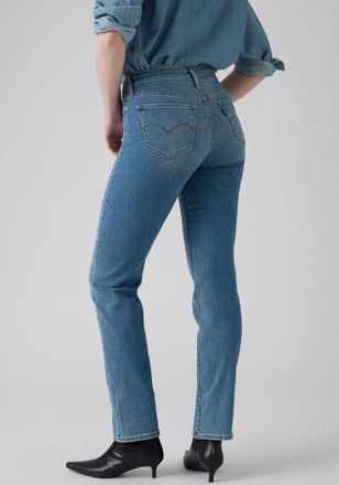 Levi's Gerade Jeans LEVIS 314 Shaping Straight, Damen, Gr. 27, L&auml;nge 34, eternal indigo mid, Denim/Jeans, Obermaterial: 80% Baumwolle, 19% Polyester, 1% Elas