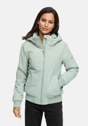 Marikoo Winterjacke Mooni 16 Gef&uuml;tterte &Uuml;bergangsjacke mit Kapuze und Kordelzug