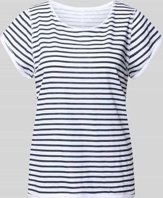 Christian Berg T-Shirt mit Streifenmuster und Rundhalsausschnitt