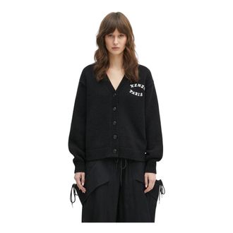 Kenzo Verdy Market Bestickte Strickjacke - - Knitwear - Damen - Schwarzk - S
