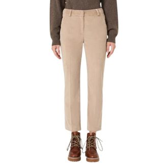 Max Mara Marruca Crop Pantalons - Femme - Pantalons - Beige - Taille: 40 FR