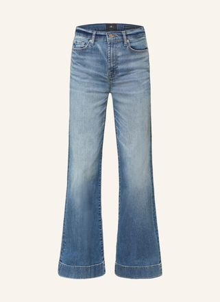 7 For All Mankind Wide Leg Jeans Modern Dojo blau
