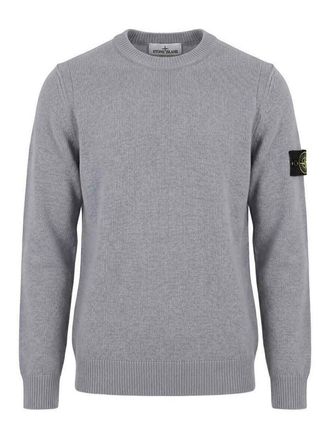 Stone Island Rundhalspullover - Grau