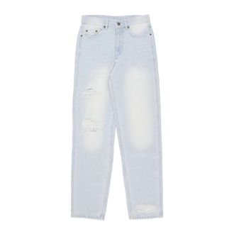 Karl Kani Zerrissene Baggy Denim Jeans Hellblau - - Jeans - Herren - Blau - W34