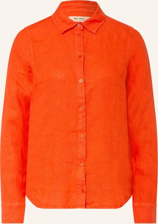 Mos Mosh Mos Mosh Hemdbluse Mmmartina Aus Leinen orange