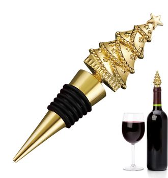 Generico Weihnachtsweinstopfen - Weihnachtsweinflaschenverschluss, wiederverwendbare Champagnerflaschenverschl&uuml;sse | Kreative Getr&auml;nkeversiegelungen f&uuml;r Weihna