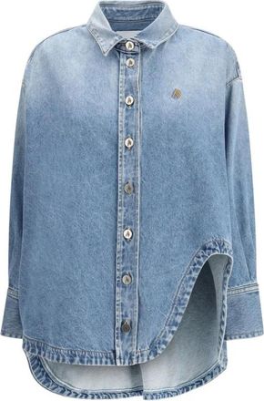 The Attico Femme, Blouses et Chemises, Bleu, Taille: 34 FR Chemise en jean