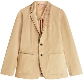 Tommy Hilfiger Blazer droit en coton m&eacute;lang&eacute;