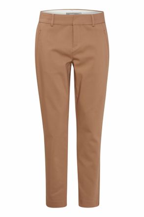 Fransa FRVita Damen Stoffhose Hose Pants mit Rei&szlig;verschlusstaschen G&uuml;rtelschlaufen Baumwollmischung Slim fit, Gr&ouml;&szlig;e:42, Farbe:Coca Mocha (181019)