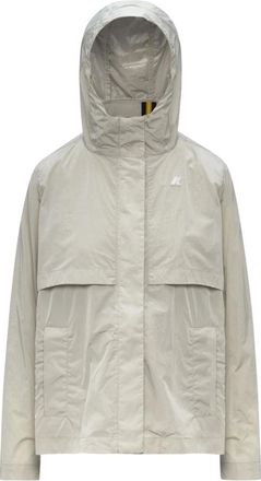 K-Way Femme, Vestes, Beige, Taille: 38 FR Veste Sophile Satin Glass