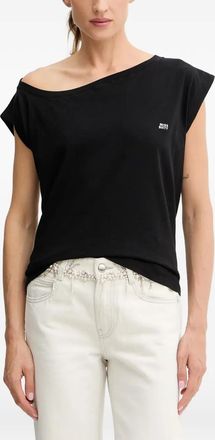 Miss Sixty off-shoulder T-shirt - Schwarz