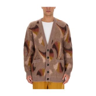 Etro Mohair-Mischung Cardigan mit V-Ausschnitt - - Knitwear - Herren - Mehrfarbig - M