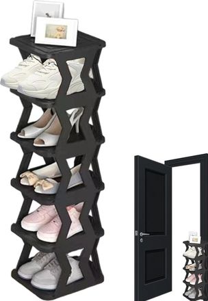 Generic Mehrstöckiges, mehrstöckiges für den Eingangsbereich, unabhängige Schuhregale, Flexibler Kombinationsschuh-Organizer, Schuhablage