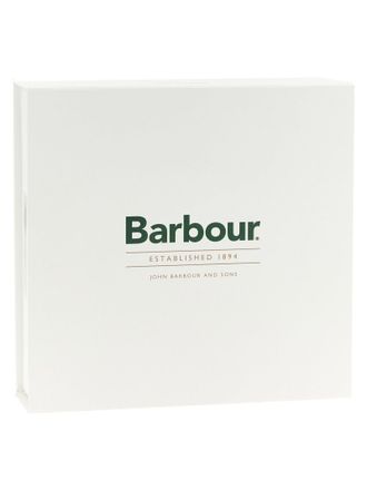 Barbour Ribbed Knit with Faux Fur Pompom Winter Hat - Navy
