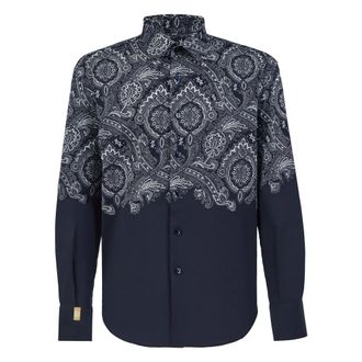 Billionaire Boys Club Gold Cut LS Milano Paisley Shirt - - Shirts - Herren - Blau - XS