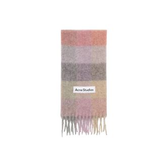 Acne Studios Kariertes Mohair-Schal Multicolor - - Accessories - Damen - Mehrfarbig - ONE SIZE