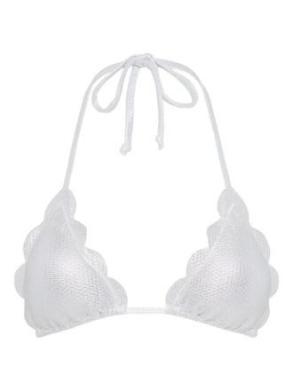 Marysia Swim haut de bikini Broadway &agrave; bonnets triangles - Argent