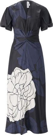 Victoria Beckham Femme, Robes, Noir, Taille: 44 FR Midi Dress