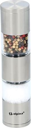 Alpina Salz- und Pfeffermühle Set - Salz- und Pfeffermühle - Manuell - Edelstahl