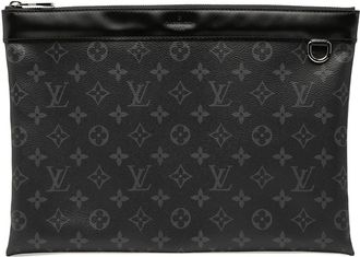 Louis Vuitton Clutches - Monogram Eclipse Discovery Pochette GM - Gr. unisize - in Schwarz - f&uuml;r Damen
