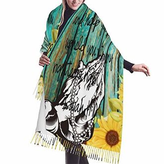 Generic Châles Doux À Franges, Étoles « NAyez Pas Peur, Je Suis Avec Vous » (Ésaïe 4110, Verset 10), Tournesol, Cortège Nuptial Echarpe Cadeau Confortable Gla