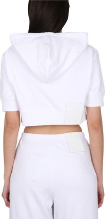 Raf Simons Logo-Embroidered Cotton Sweatshirt - White