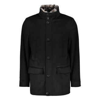 Paul & Shark Chinchilla-Pelzkragen-Mantel - - Coats - Herren - Schwarzk - M