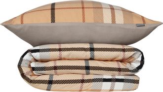 Schiesser Bettwäscheset Lenni - Feinbiber - 2-teilig - 135 x 200 cm - Sand