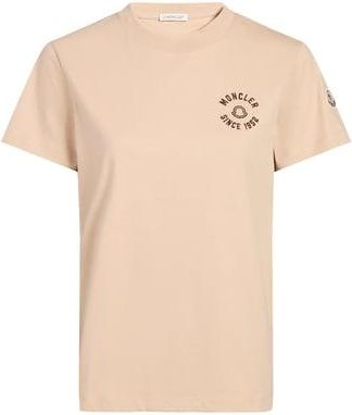 Moncler T-shirt broderie poitrine en coton