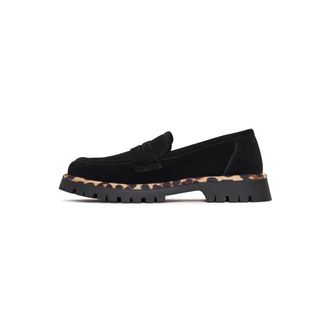 Cesare Gaspari Schicke Loafer mit dicker Sohle Lily - Schwarz - - Shoes - Damen - Schwarzk - 38 EU