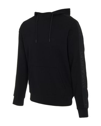 Emporio Armani Herren Basic Terry Hoodie, Sweatshirt, Schwarz, Gr&ouml;&szlig;e S, Schwarz, S