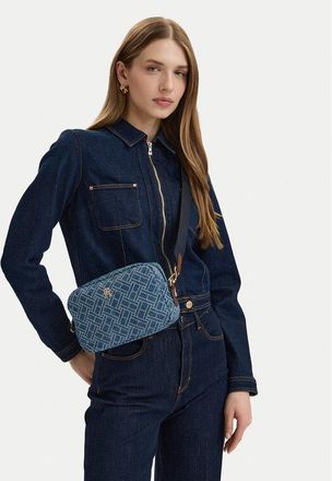 Tommy Hilfiger Handtasche Popette Camera Bag Denim Flag AW0AW18610 Blau