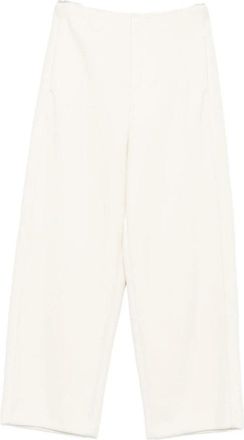 Max Mara Weitgeschnittene- Cropped Hose - - Trousers - Damen - Wei&szlig; - S