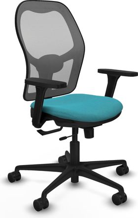 Piqueras y Crespo Gepolsterter B&uuml;rostuhl mit 3D-Armen, h&ouml;henverstellbare Lendenwirbelst&uuml;tze, ausgestattet mit Syncro/Traslack und eingespritztem Schaum. Mit Rollen von 