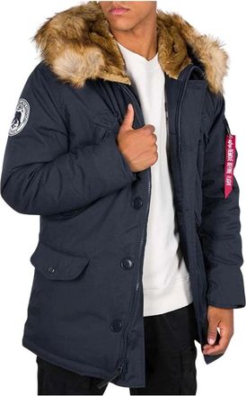 Alpha Industries Herren, Jacken, Blau, SGr&ouml;&szlig;e
