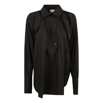 Patou Schwarze K&uuml;nstler Bluse Hemd - - Blouses & Shirts - Damen - Schwarzk - S