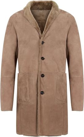 Moorer Manteau en peau de mouton Carboni - Homme - Manteaux - Beige - Taille: XL