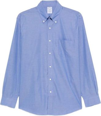 Brooks Brothers Homme, Chemises, Bleu, Taille: XL Chemise Boutonn&eacute;e &agrave; Manches Longues