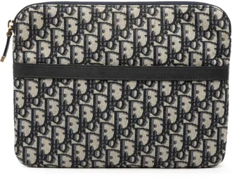 Dior Clutches - Oblique Canvas Clutch - Gr. unisize - in Blau - f&uuml;r Damen