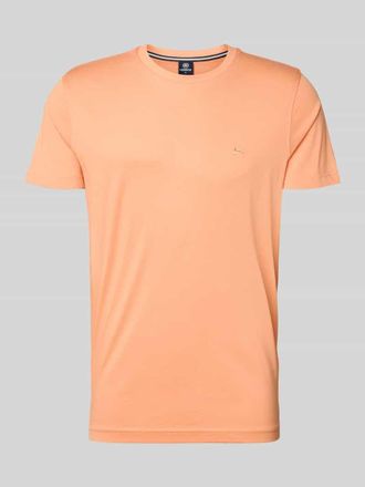 Lerros T-Shirt mit Rundhalsausschnitt und Logo-Stitching