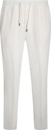 Altea Tapered-Hose aus Leinen - Wei&szlig;