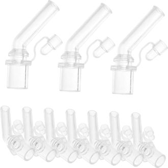 Amosfun 10St&uuml;cke Teiliges Silikon Ersatzstrohhalm f&uuml;r Junge M&auml;dchen-trinkbecher Silikonstrohhalm-k&ouml;pfe f&uuml;r Sippy Cups Langlebig und Leicht zu Installieren Sic